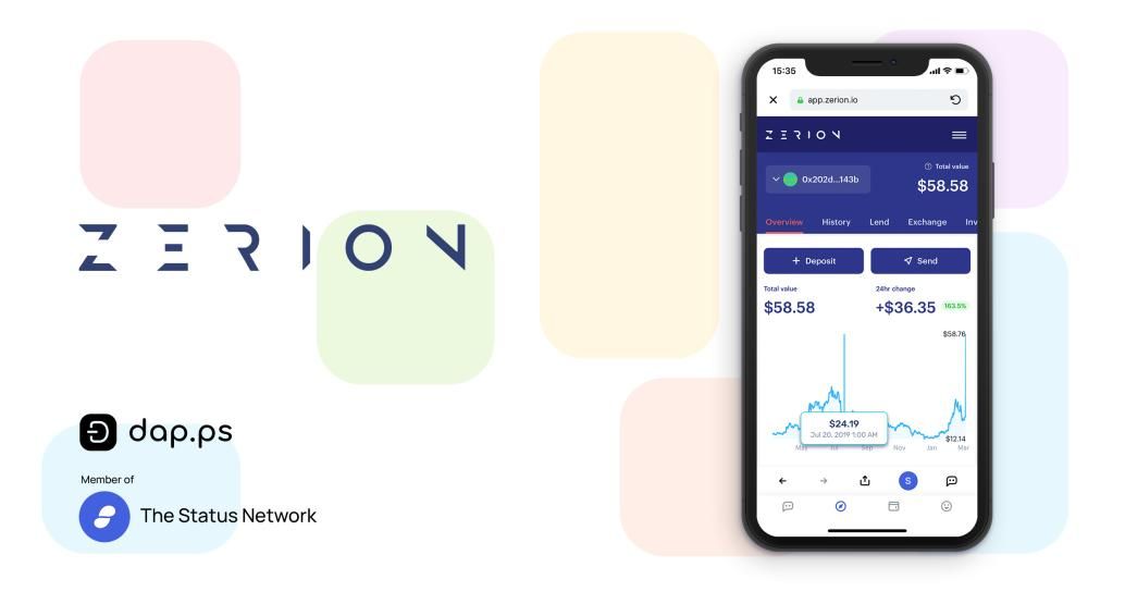 Zerion: DeFi Visualization for Adoption